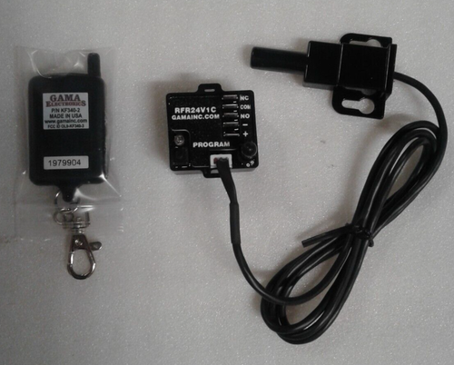 GAMA Electronics KF340-2 2 Button Keyfob Transmitter & RFR24V1C Remote ...