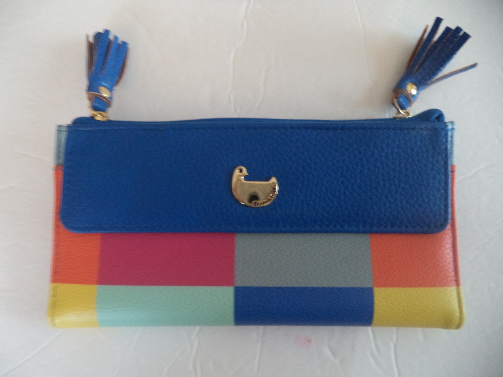 Buxton Colorblock Clutch Wallet,Blue Multi* | eBay