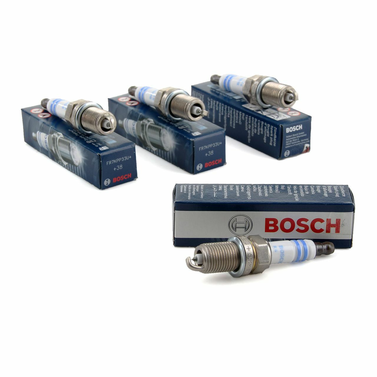 4x BOSCH FR7KPP33U+ 0242236544 Zündkerze für MERCEDES W203 W210 C/A208 ...