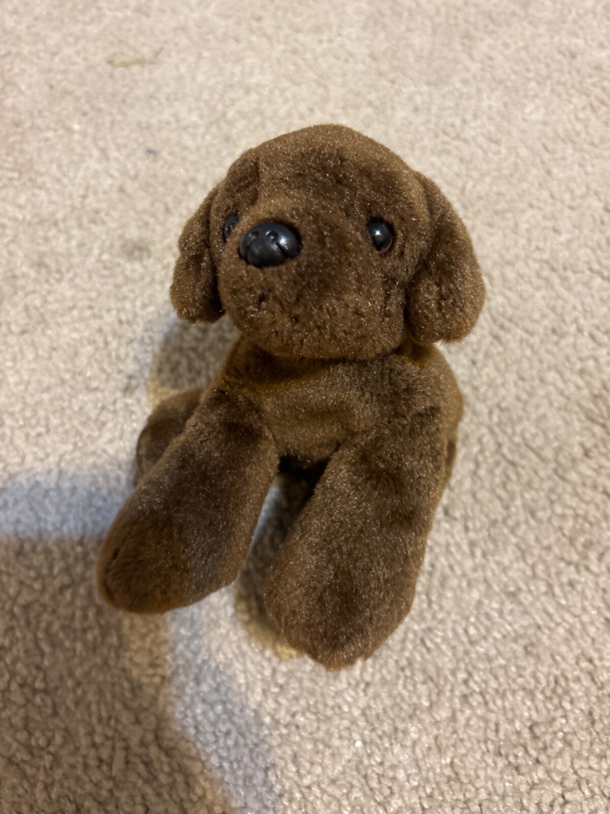 Aurora Miyoni Tots Chocolate Lab Plush Puppy Dog 8" With Neck Tag Brown ...