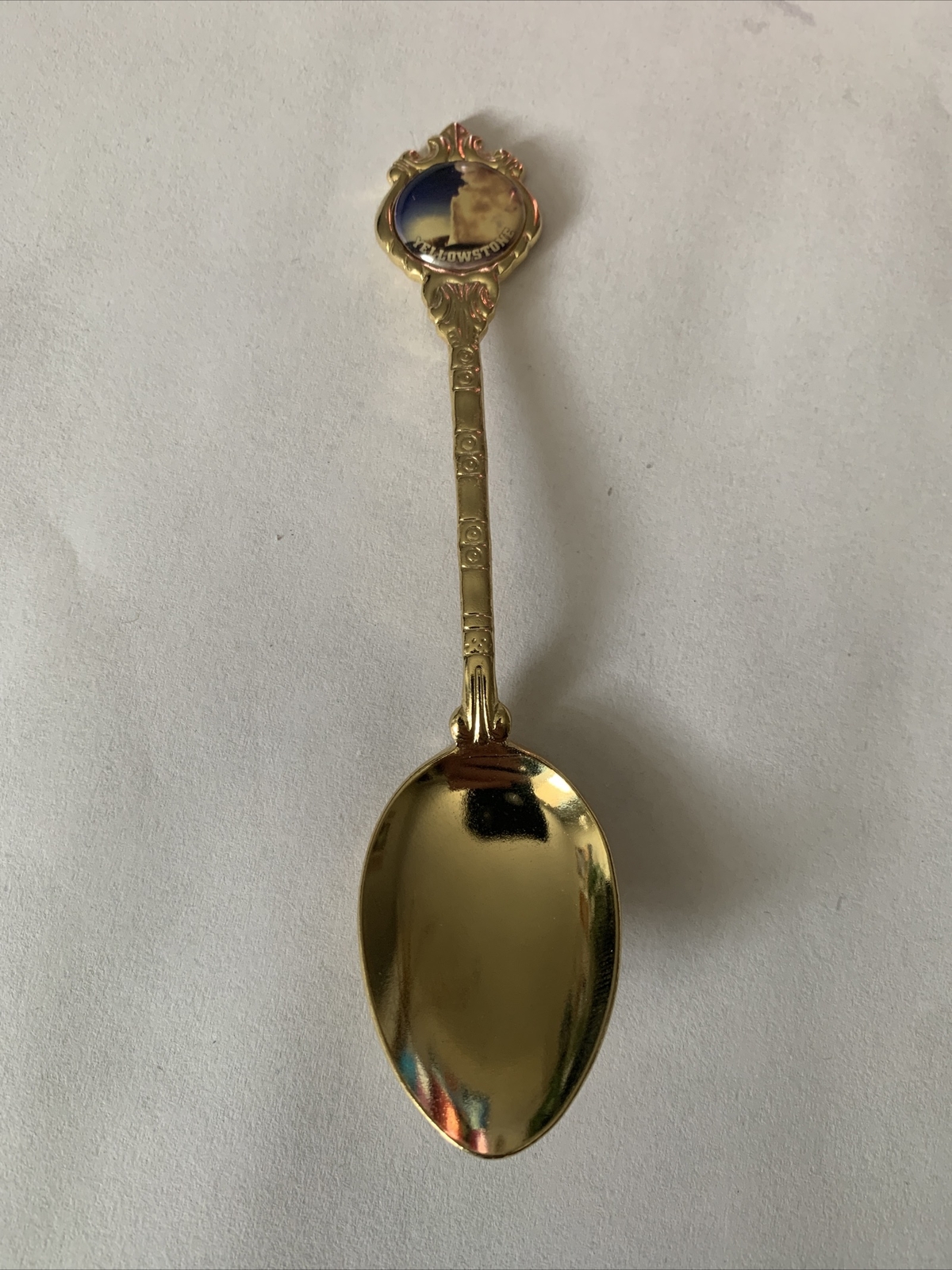 Yellowstone National Park Gold Plated Stuart Souvenir/Collectors Spoon ...