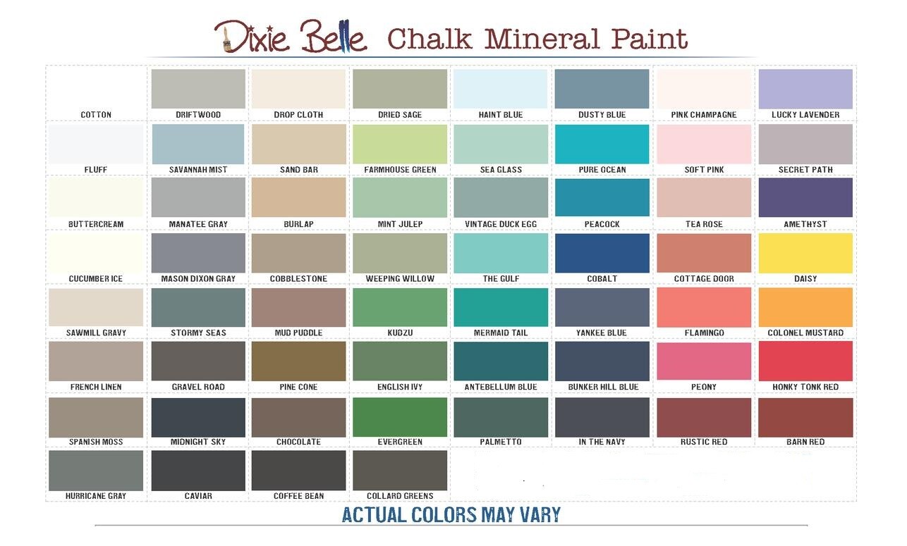 Dixie Belle Chalk Mineral Paint All Colors | eBay