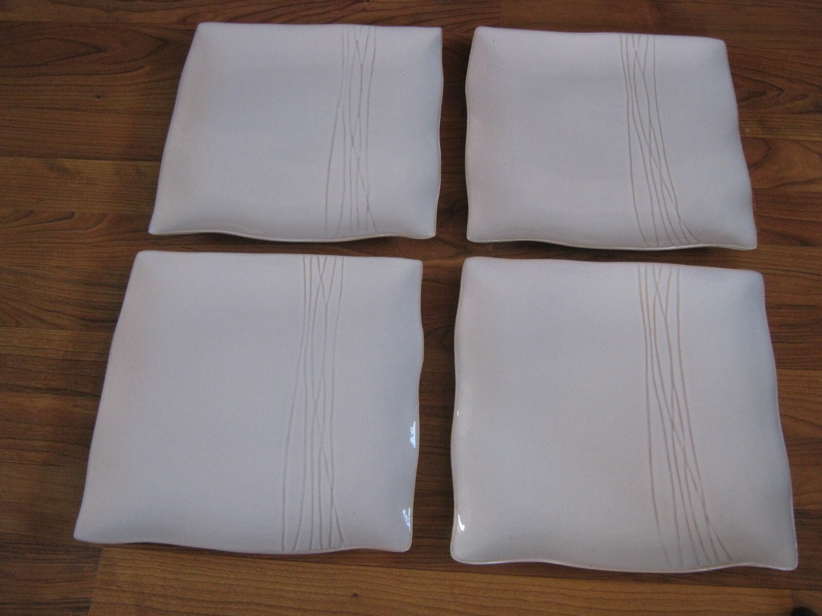 Pier 1 Saku Square Dinner Plates Set of 4 | eBay
