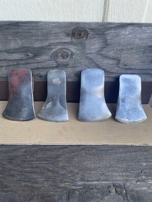 Vintage lot of 4 single bit axe heads. | eBay