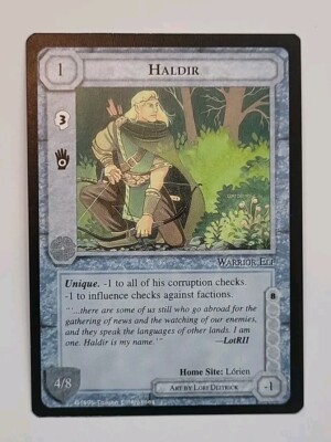 MIDDLE-EARTH CCG MECCG HALDIR THE WIZARDS LIMITED METW UNCOMMON ...