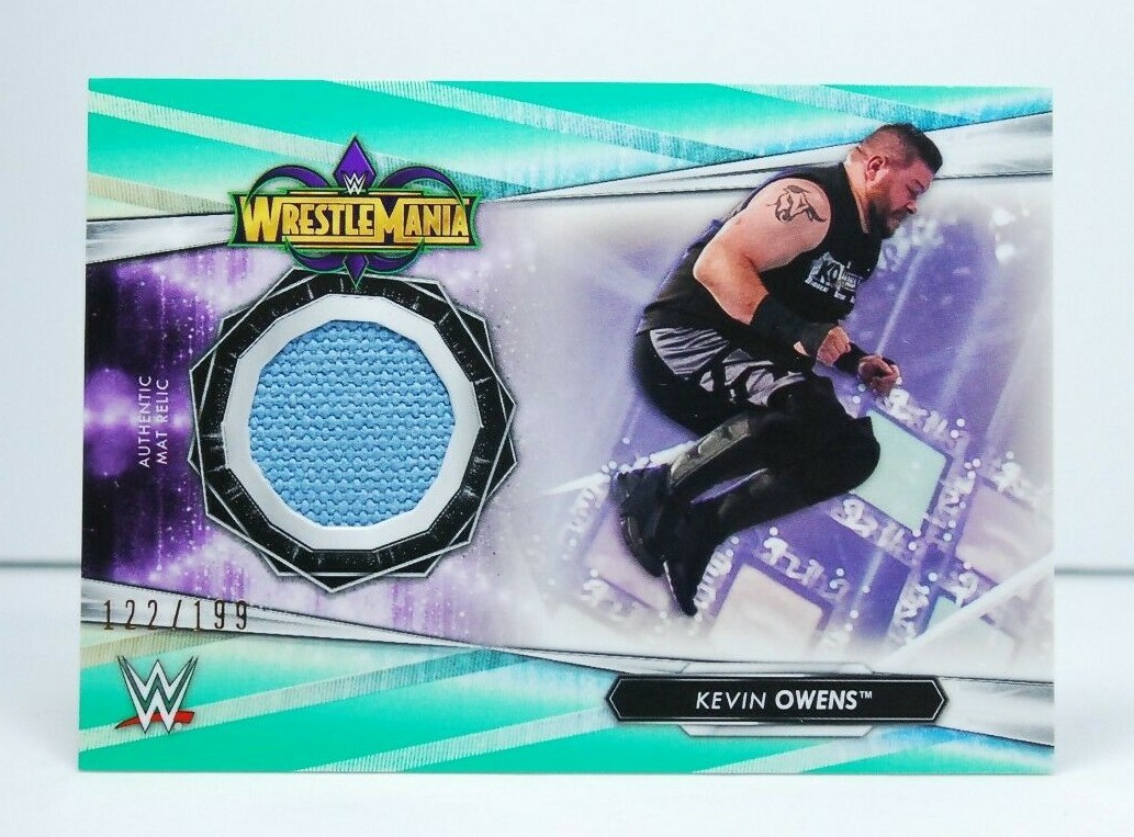 2021 Topps WWE - Mat Relics WrestleMania 34 #MR-KO Kevin Owens (MEM ...