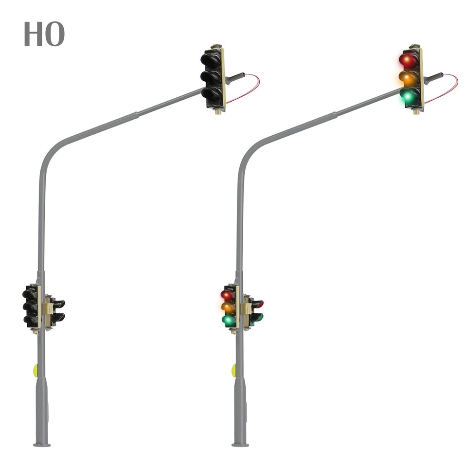 Pack of 2 Evemodel Model Trains HO Scale Traffic Lights Block Hanging ...