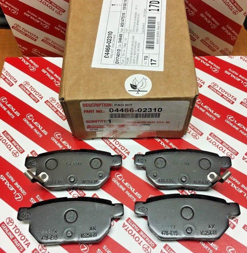 2008-2019 TOYOTA COROLLA REAR BRAKE PADS GENUINE OEM (FAST SHIP) 04466 ...