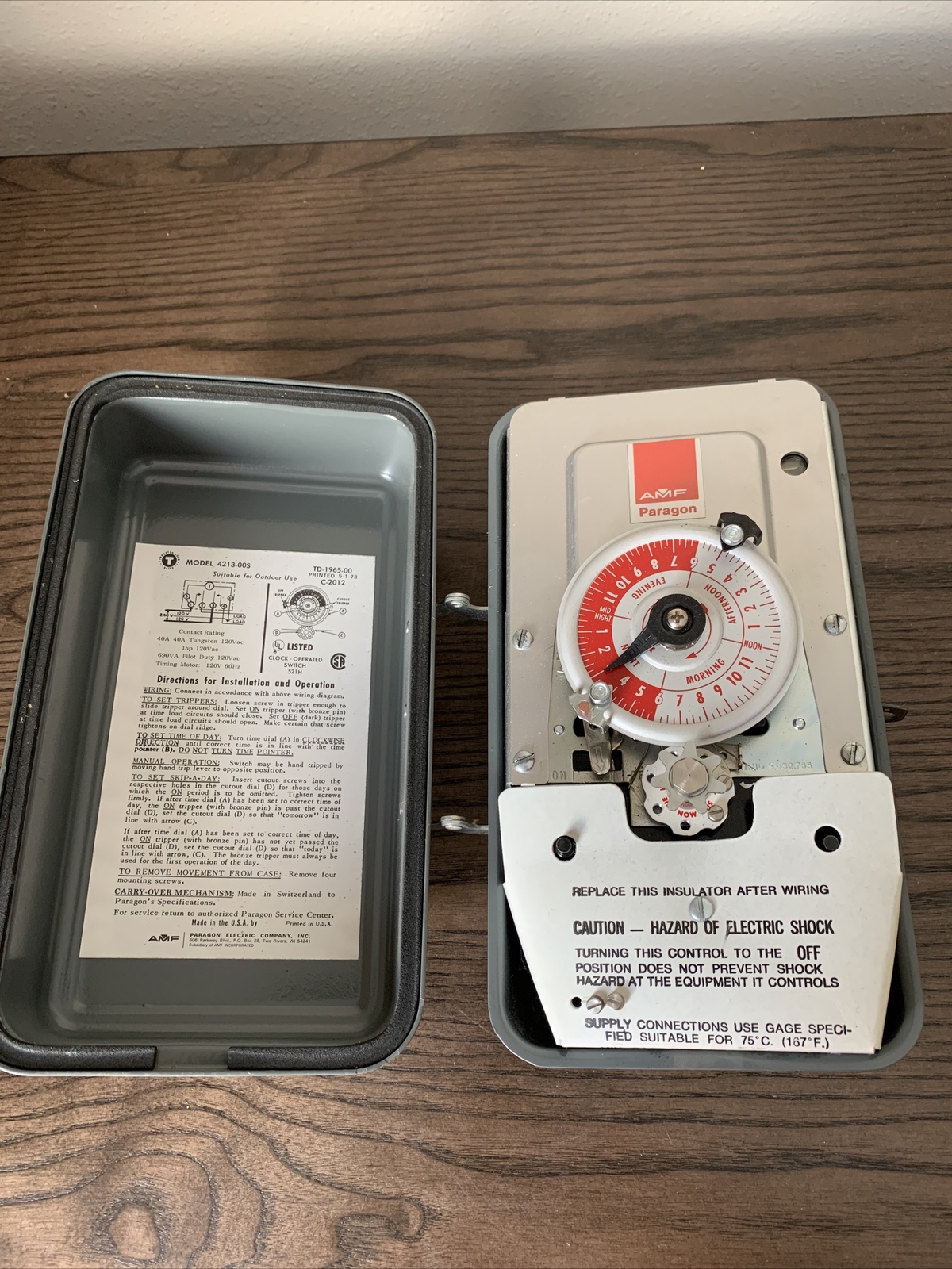 Paragon+Time+Control+4213-00s+24hr+Dial+40a+Timing+Motor+120v-60hz for ...