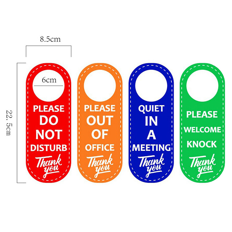 Door Sign Hanger Tags Cleaning Label Do Not Disturb Signs Double-Sided ...