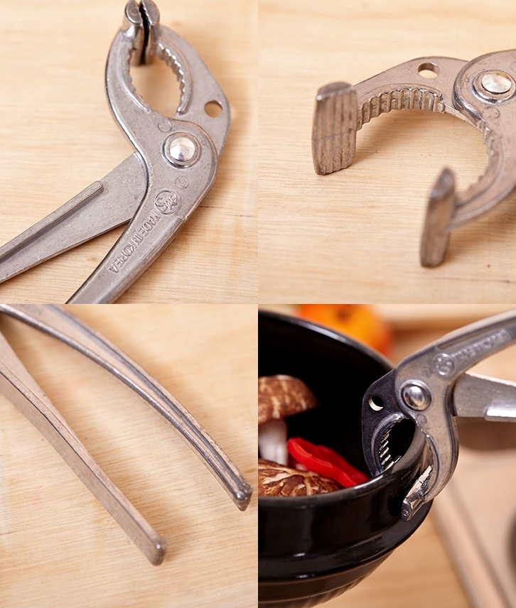 MS Aluminum Tong for Stone Bowl Dolsot Bibimbap Jjigae Ramen Pan Baking ...