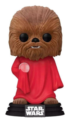FLAWED Box Funko Star Wars - Chewbacca (Red Robe) (Flocked) Pop Figure ...