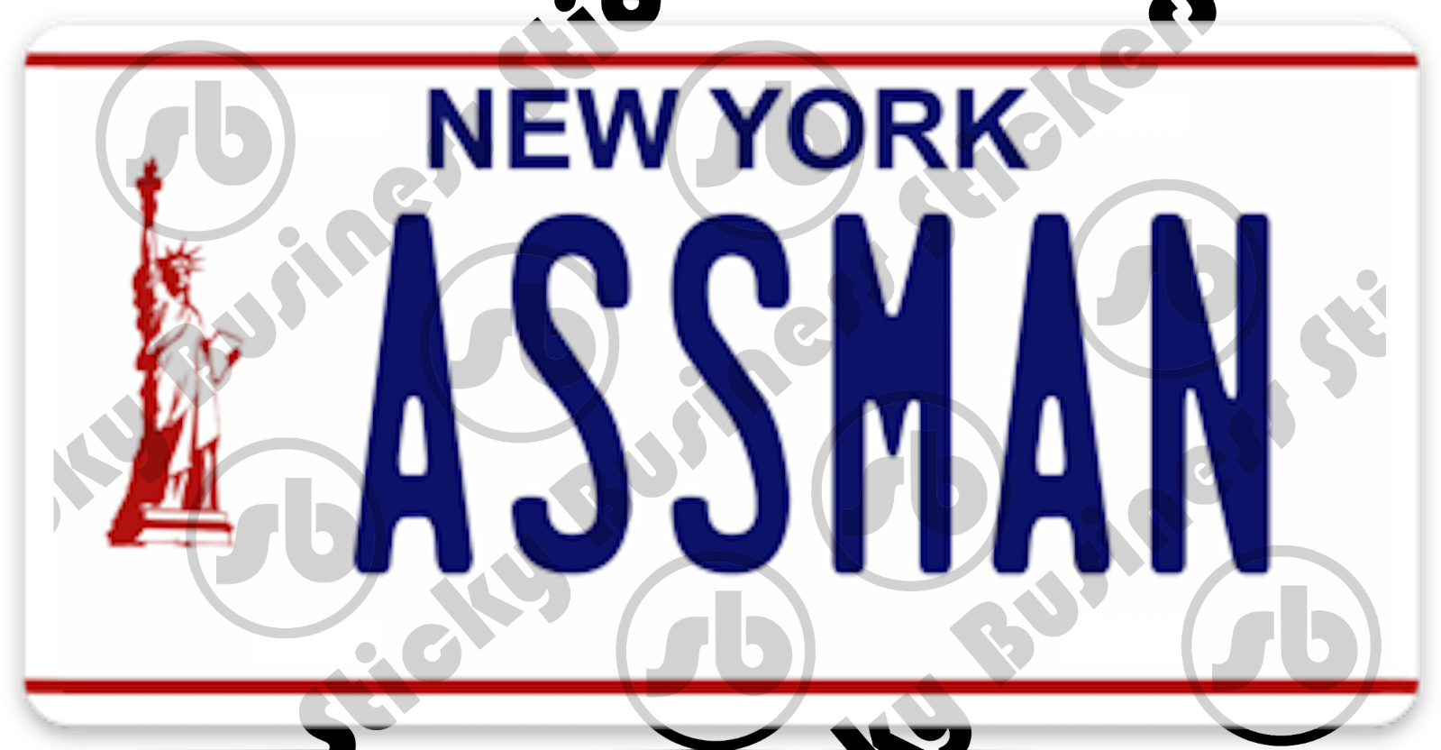 Seinfeld Sticker Kramer Assman New York License Plate 4 inch Laptop ...