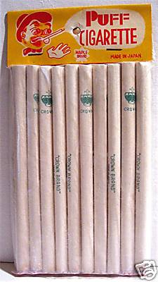 Vintage 1950's Crown Brand Toy Puff Cigarettes Old Unsold Store Stock ...