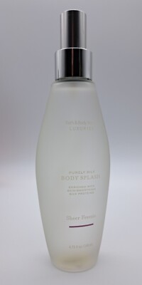Bath & Body Works SHEER FREESIA Purely Silk LUXURIES Body Splash 4.75 ...
