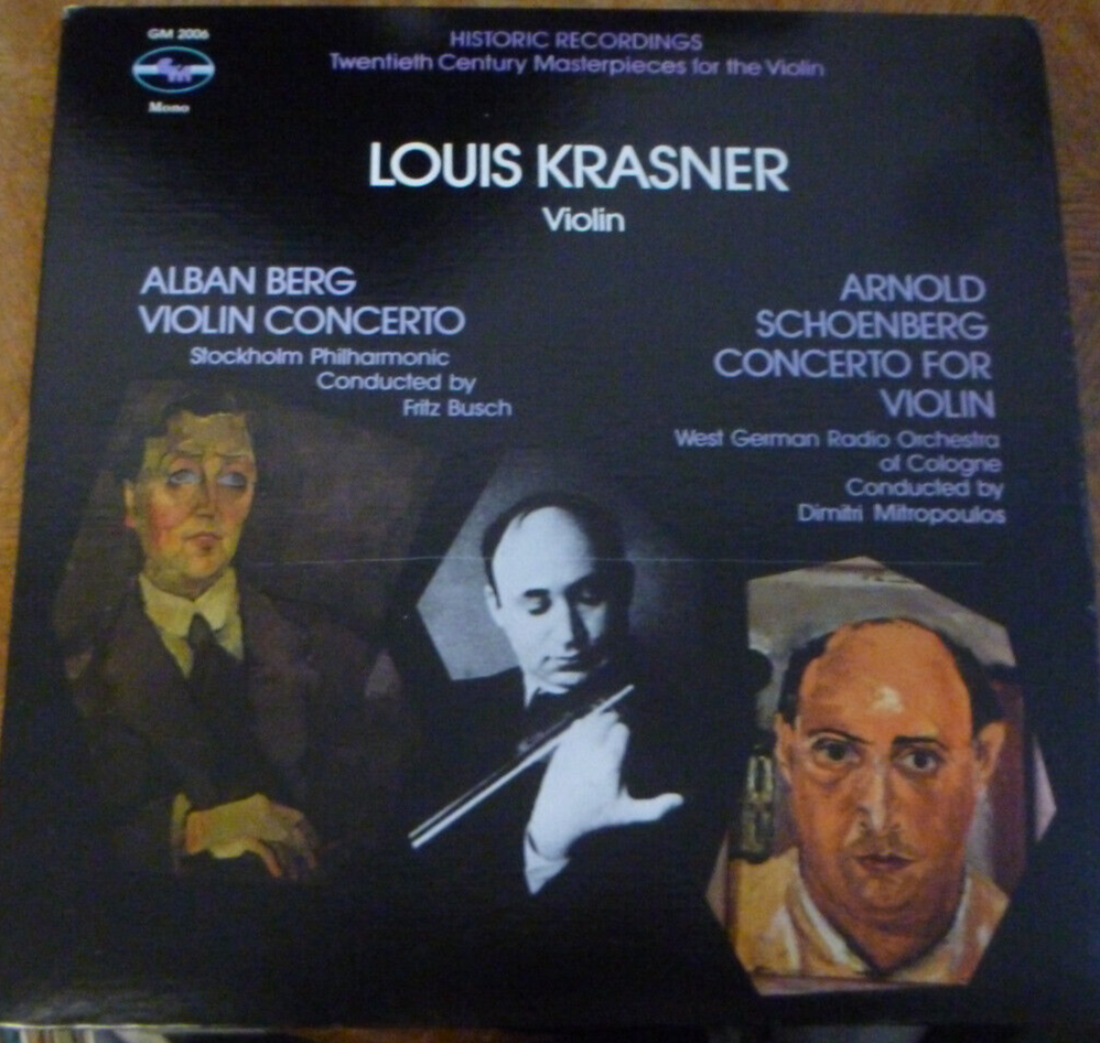 LOUIS KRASNER - BUSCH - MITROPOULOS / BERG - SCHOENBERG violin ...