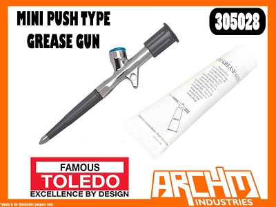 TOLEDO 305028 - MINI PUSH TYPE GREASE GUN - WITH GREASE TUBE HARD TO ...