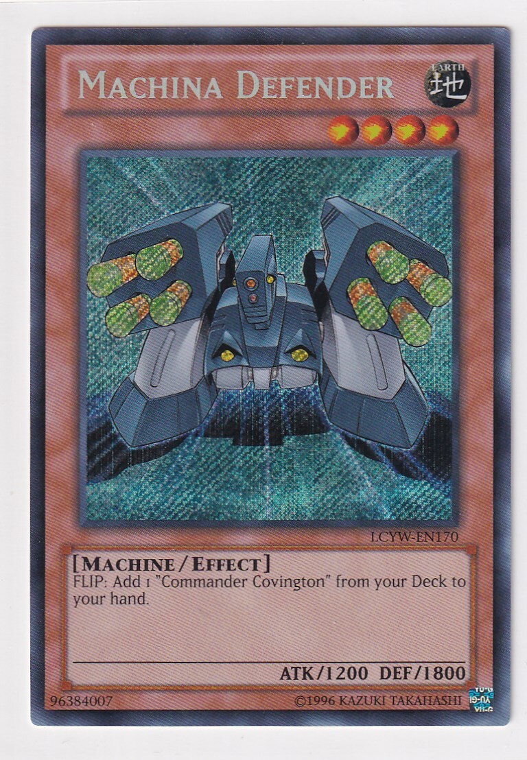 YUGIOH! MACHINA DEFENDER - SECRET RARE UNLIMITED EDITION - LCJW-EN170 ...