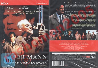 DVD THE MAN WHO WOULDN'T DIE 1994 Roger Moore Malcolm McDowell Region 2 ...