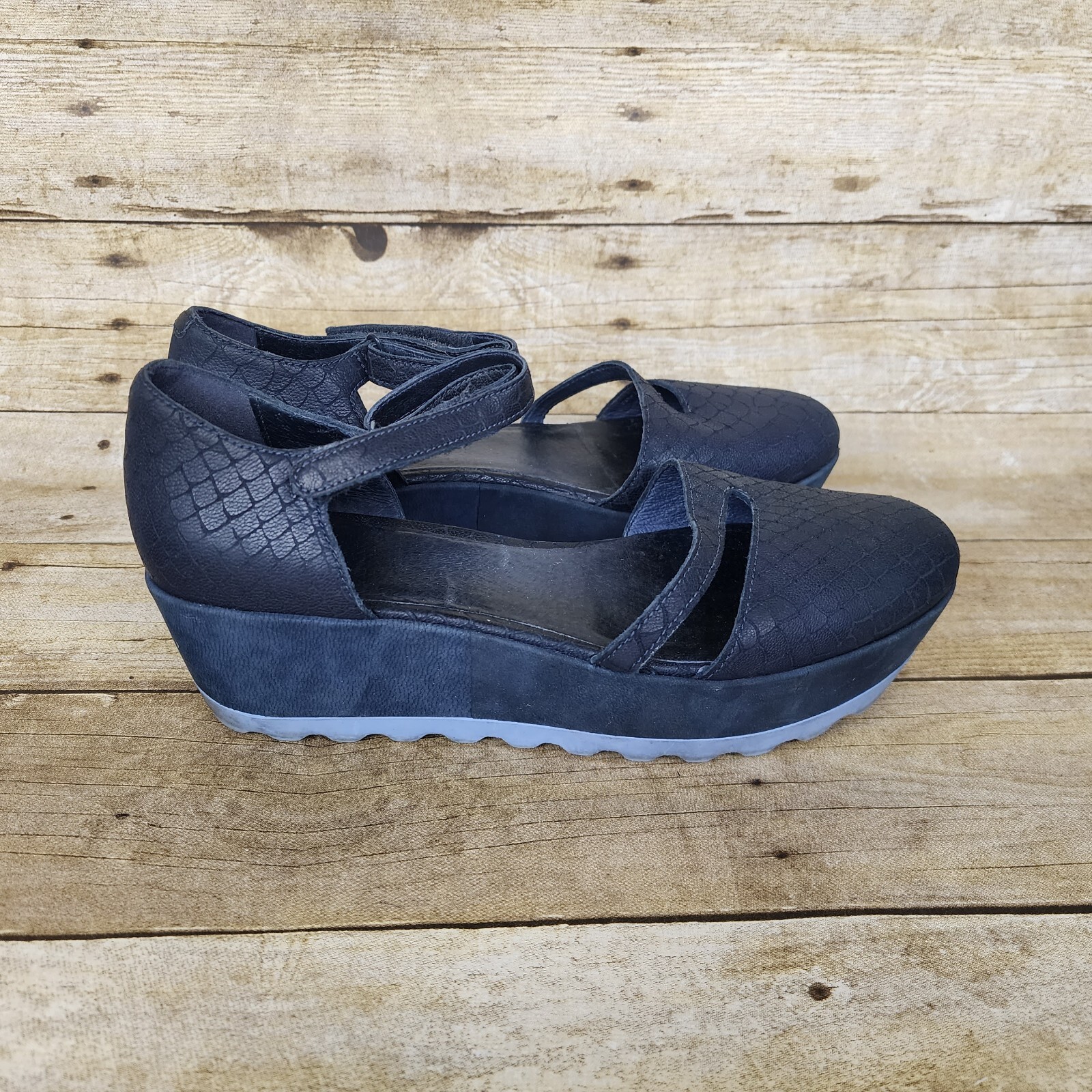 Camper Womens Sz 39 US 9 Blue Suede Leather Mary Jane… - Gem