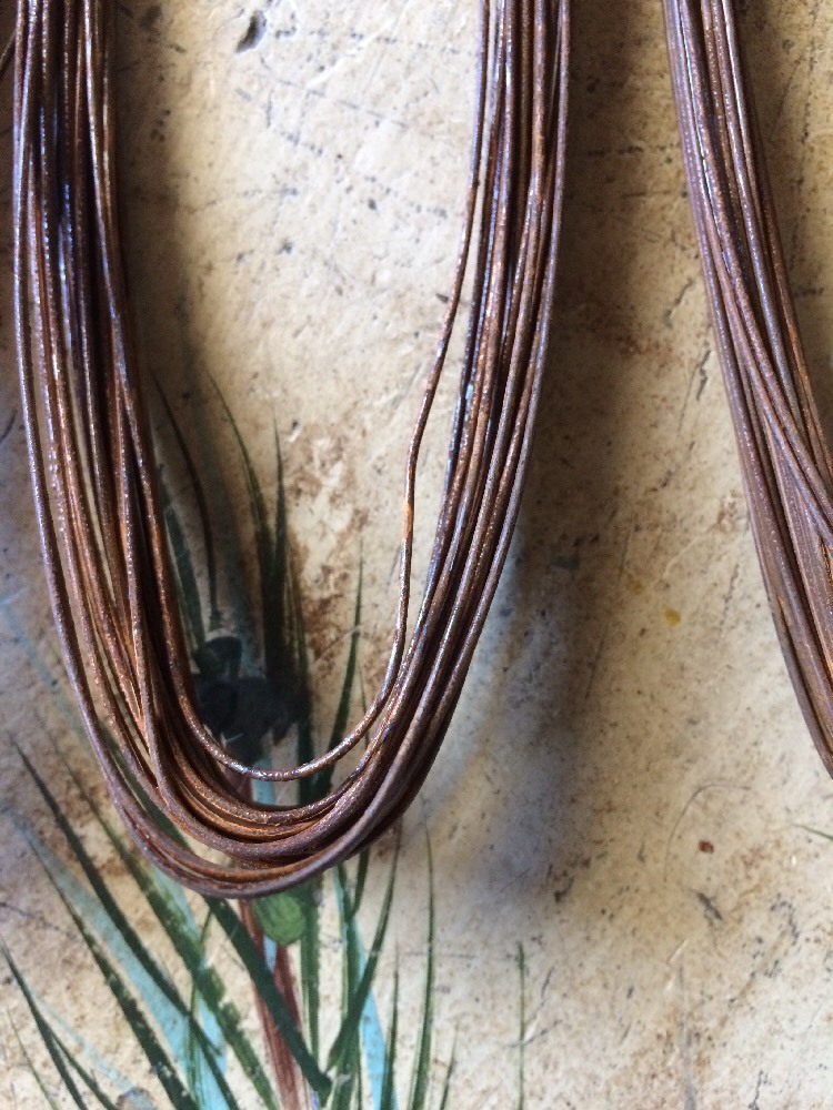 2 coils/rolls 18 gauge PRIMITIVE RUSTY TIN WIRE - 60 Feet Total Holiday ...