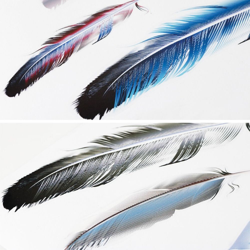 Feather Car Decal Car Modified Rear Trunk Sticker Decoration for Door ...