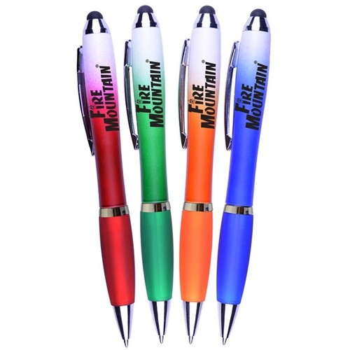 500 Custom Printed Gradient PDA Stylus Twist Pens, Bulk Promotional ...