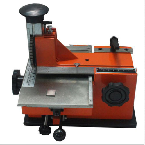 Semi-automatic sheet embosser metal stamping printer marking machine ...