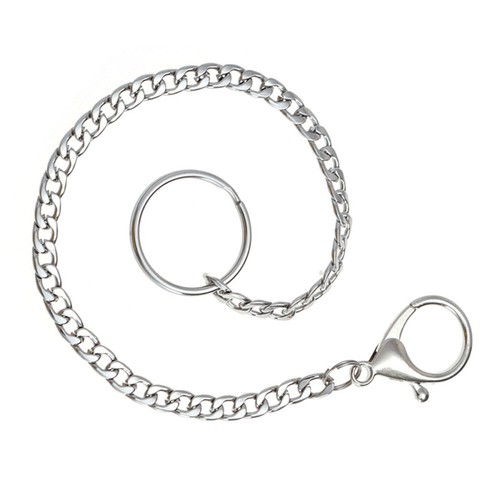 32 Cm Stainless Steel Key Chain Man Elder Retractable Mens Keyrings ...