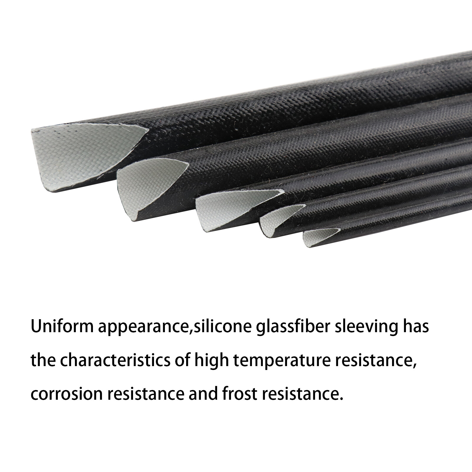 Fiberglass Sleeve Electric Wire Insulation Heat Resistant Wire Silicone ...