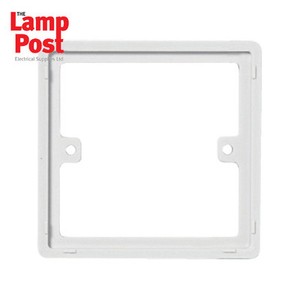 White 1 Gang Square 10mm Socket Switch Back Box Spacer Plate Frame ...