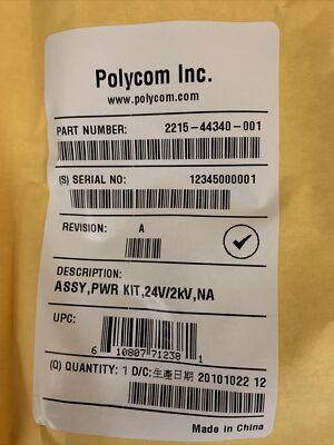 Polycom CX500/CX600 Power Supply Charger 24V 0.5A SPA12A24B-PLY - 1465 ...