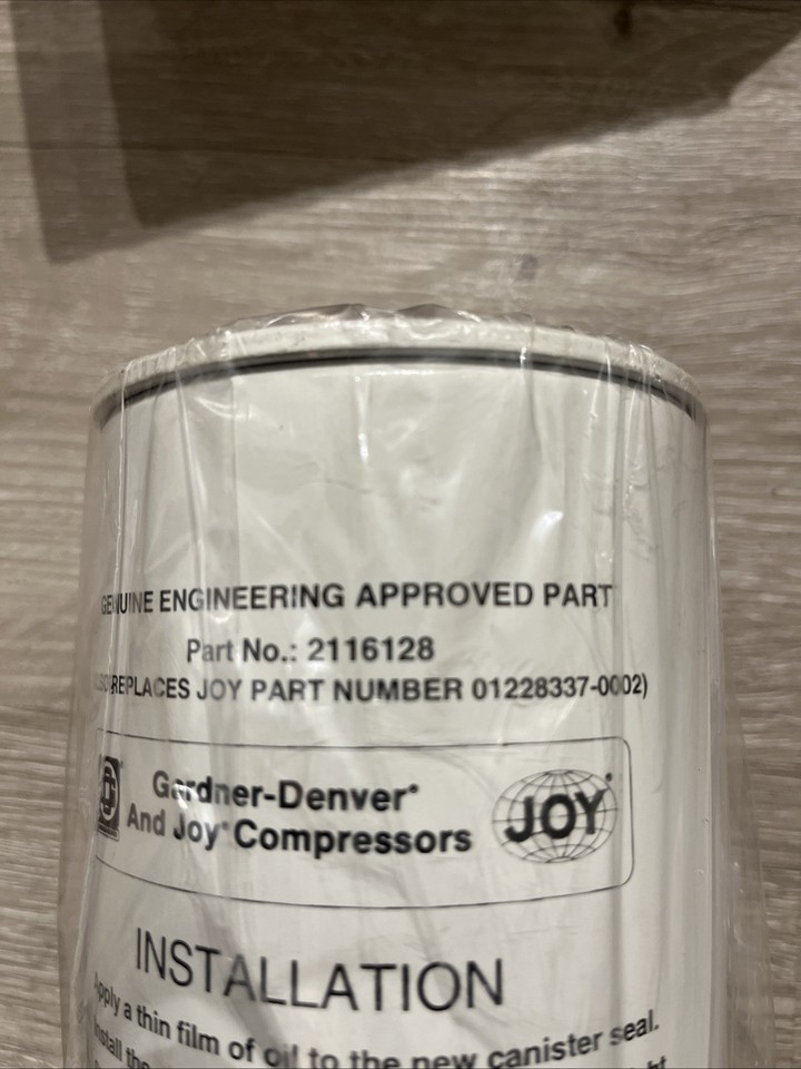 New OEM Gardner Denver Part# 2116128 Oil Filter | eBay