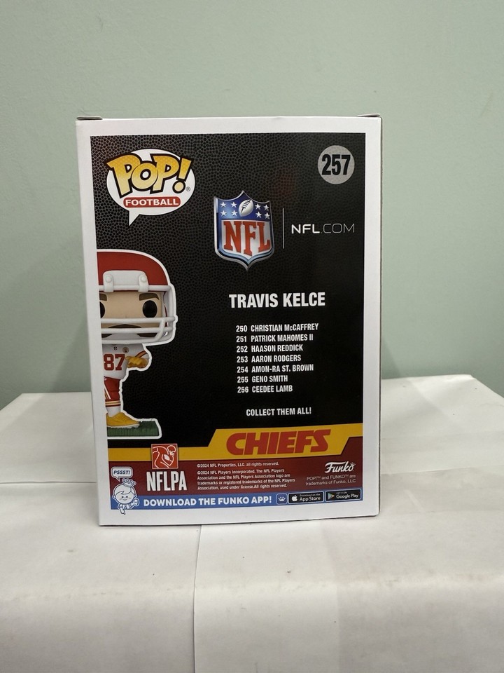 Funko NFL POP Chiefs Travis Kelce Away Vinyl Figure with Taylor Swift ...
