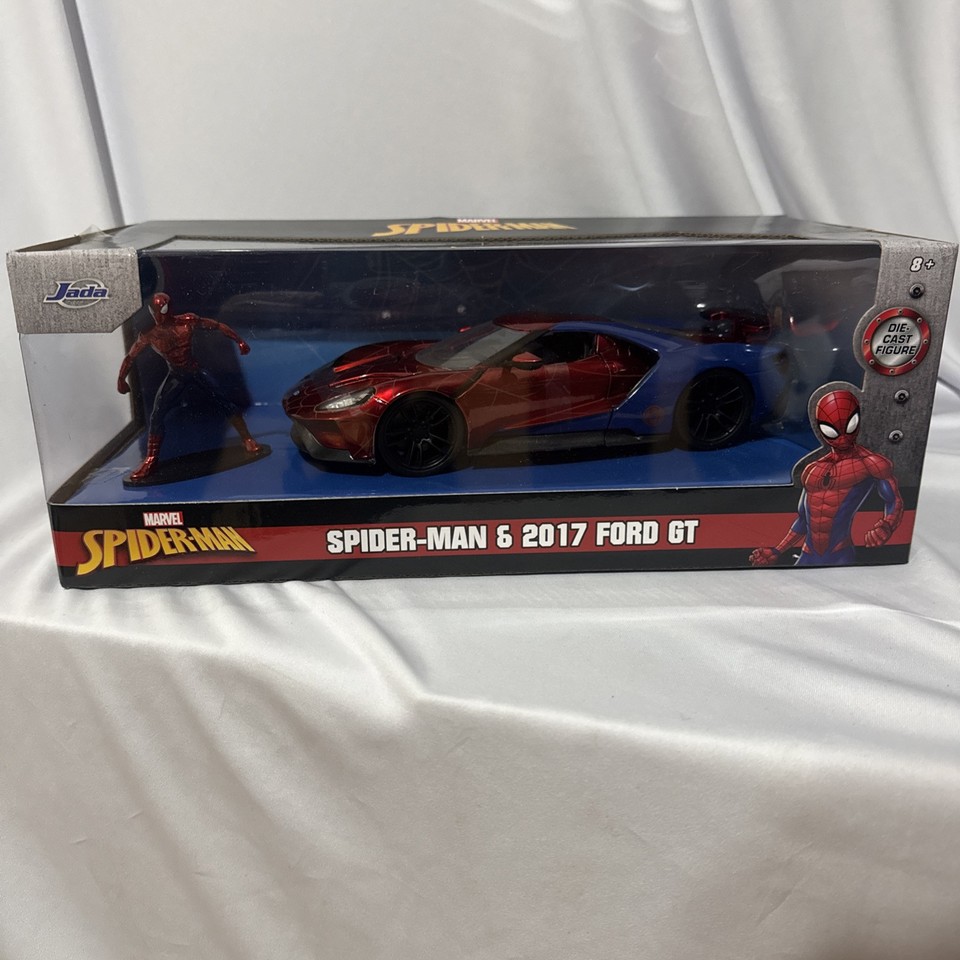 2017 FORD GT & SPIDER-MAN DIECAST FIGURE "MARVEL" 1/24 MODEL CAR BY ...