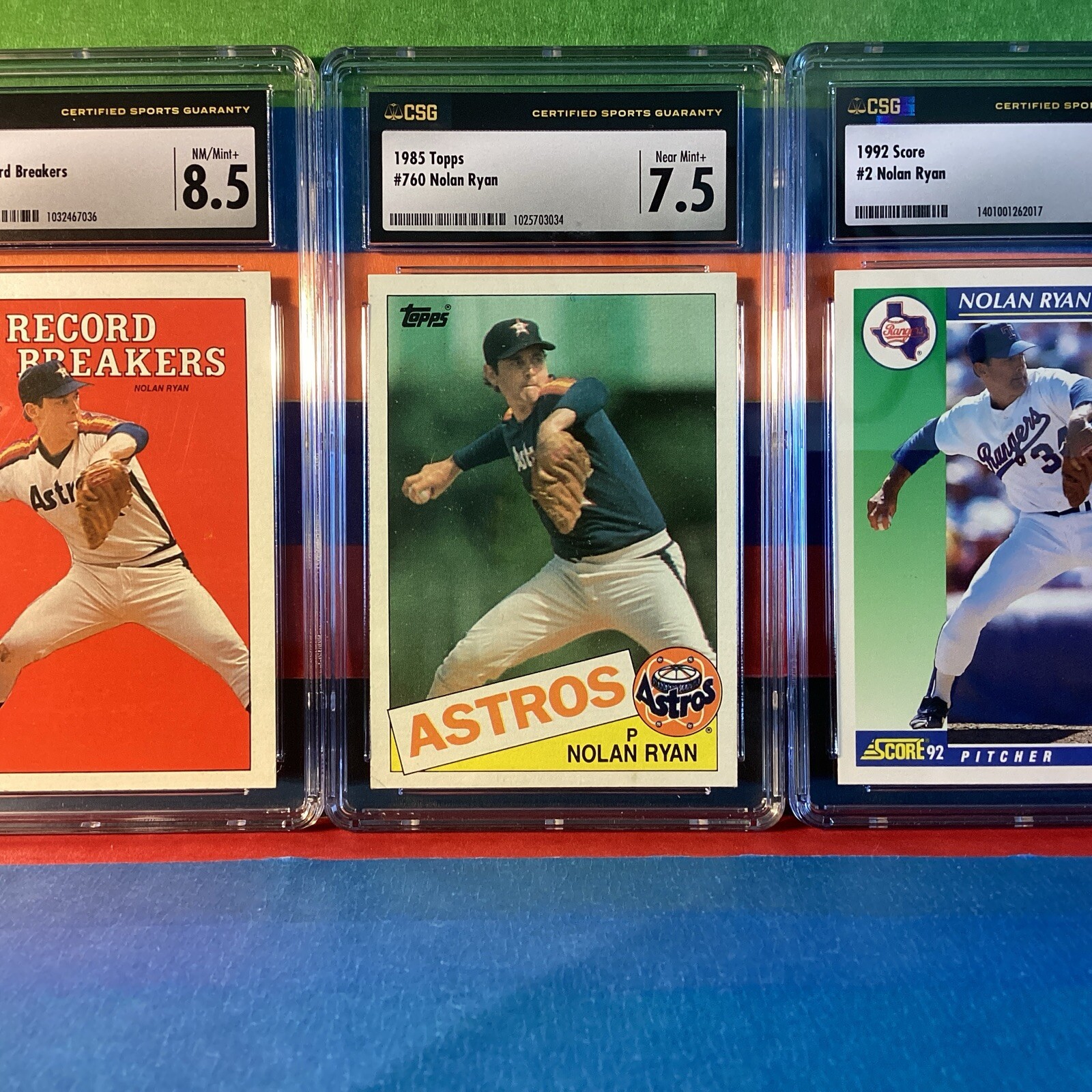1985-88-92 Nolan Ryan Graded Cards Topps Score Lot Of 3 | eBay