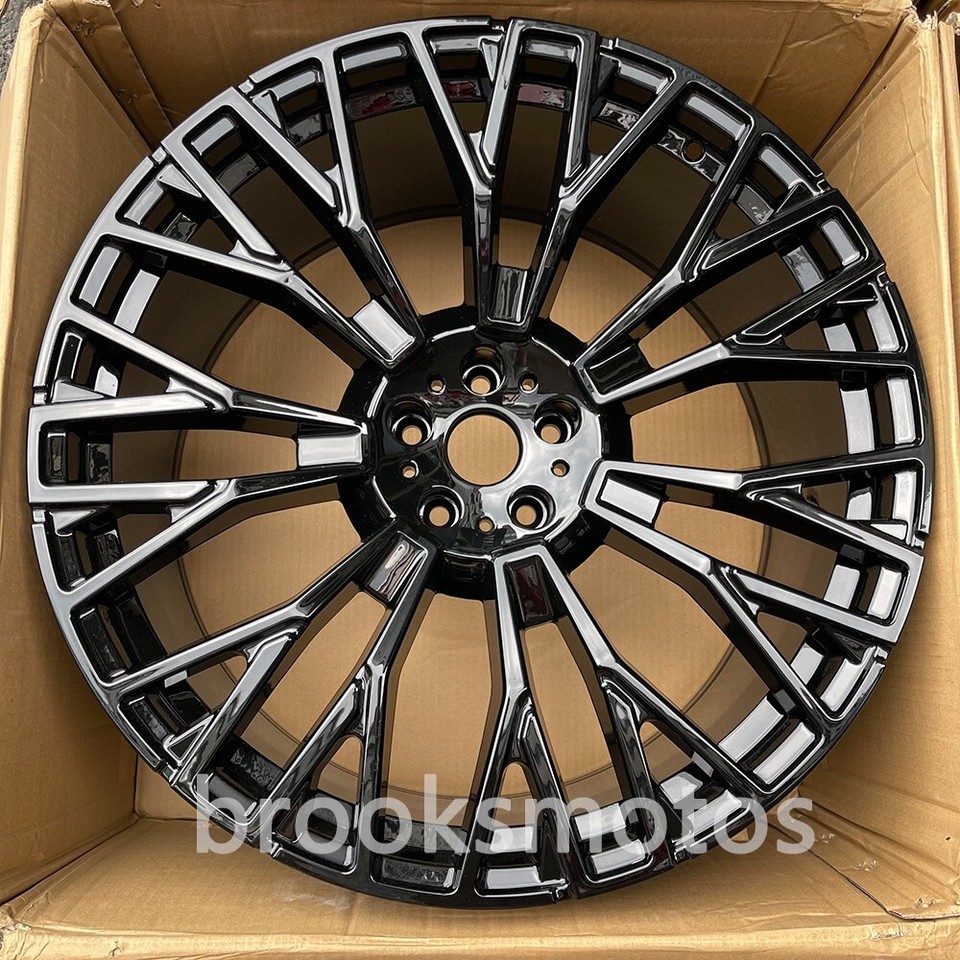 2019+ BMW X5 2020+ X6 22" Gloss Black STYLE Multi Spoke Aluminum RIMS ...