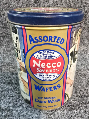 Vintage 6" Necco Sweets Candy Wafers Tin New England Boston 90s 80s | eBay
