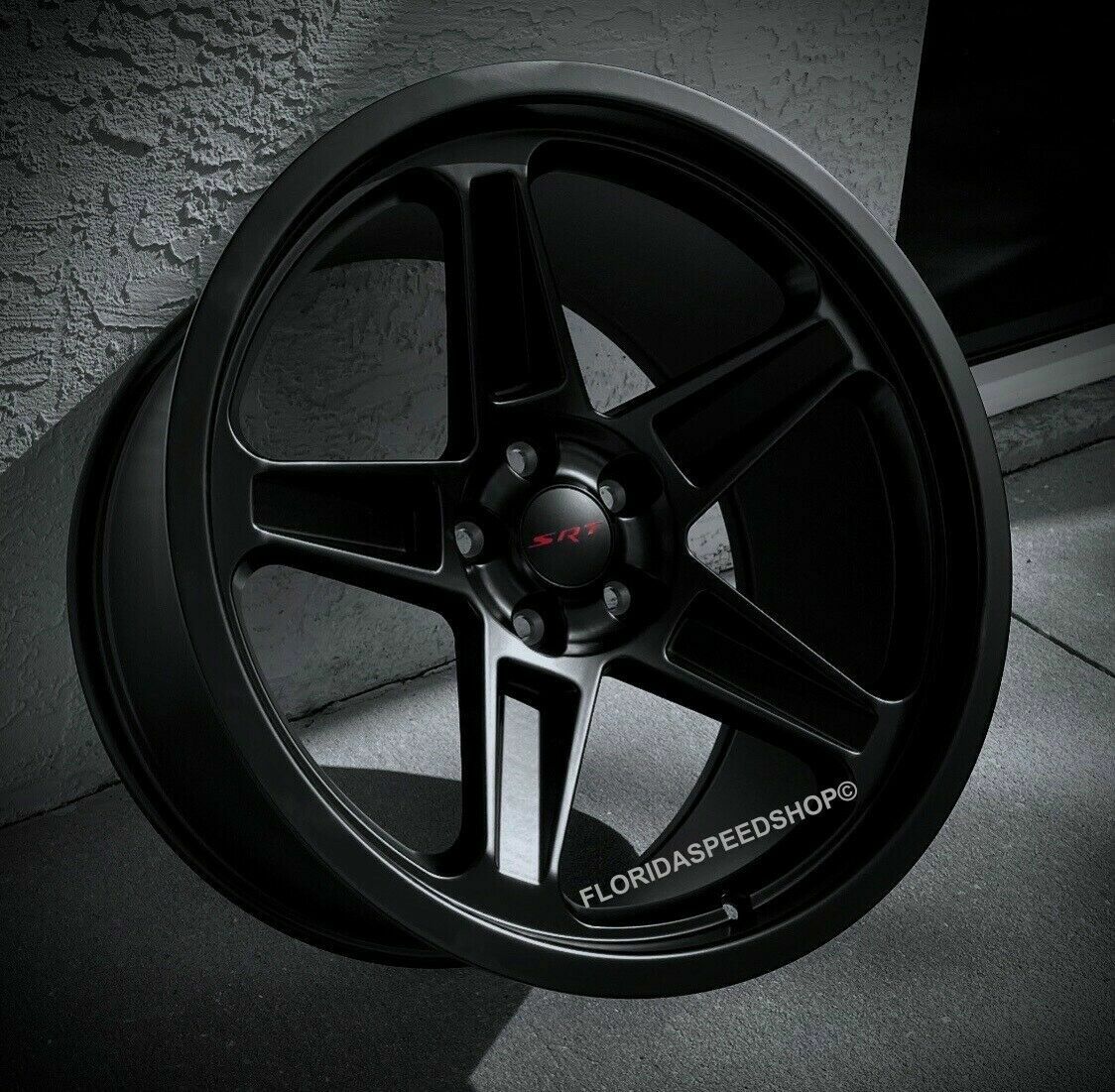 SATIN BLACK DODGE DEMON STYLE WHEELS 20X9.5/20X10.5" FITS: CHARGER ...
