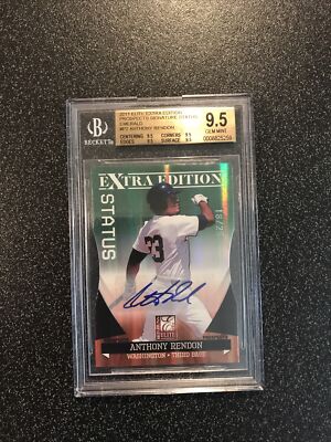 2011 Elite Extra Edition Anthony Rendon Emerald Status DC Auto #18/25 ...