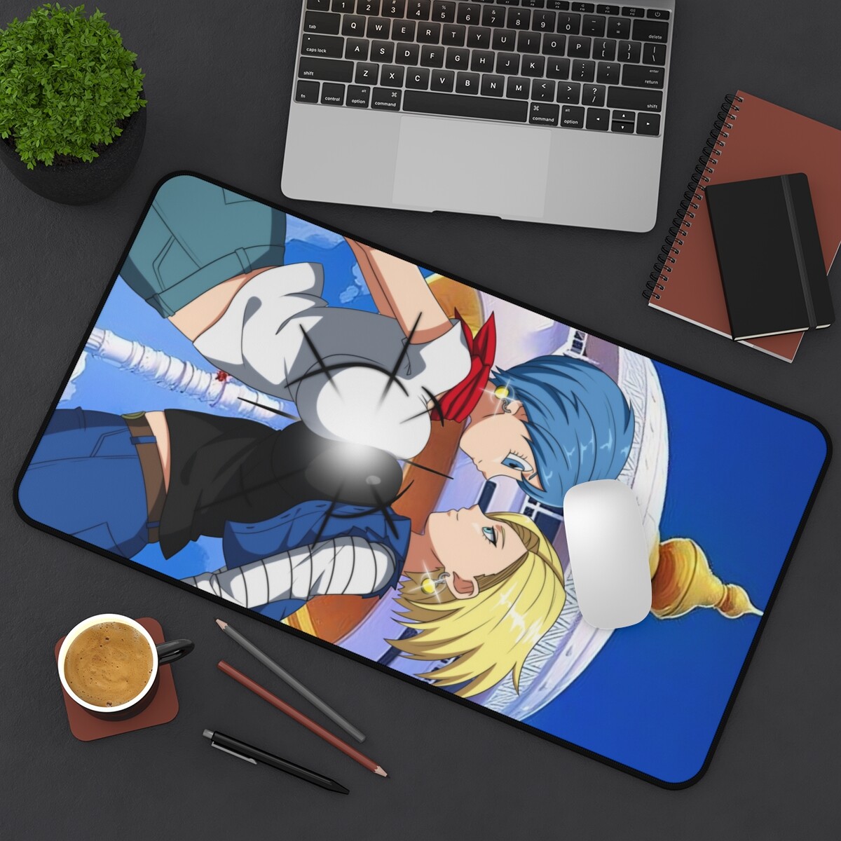 90s Anime Waifu Girl N18 Mouse Pad Mat Large Game Keyboard Desk Manga ...