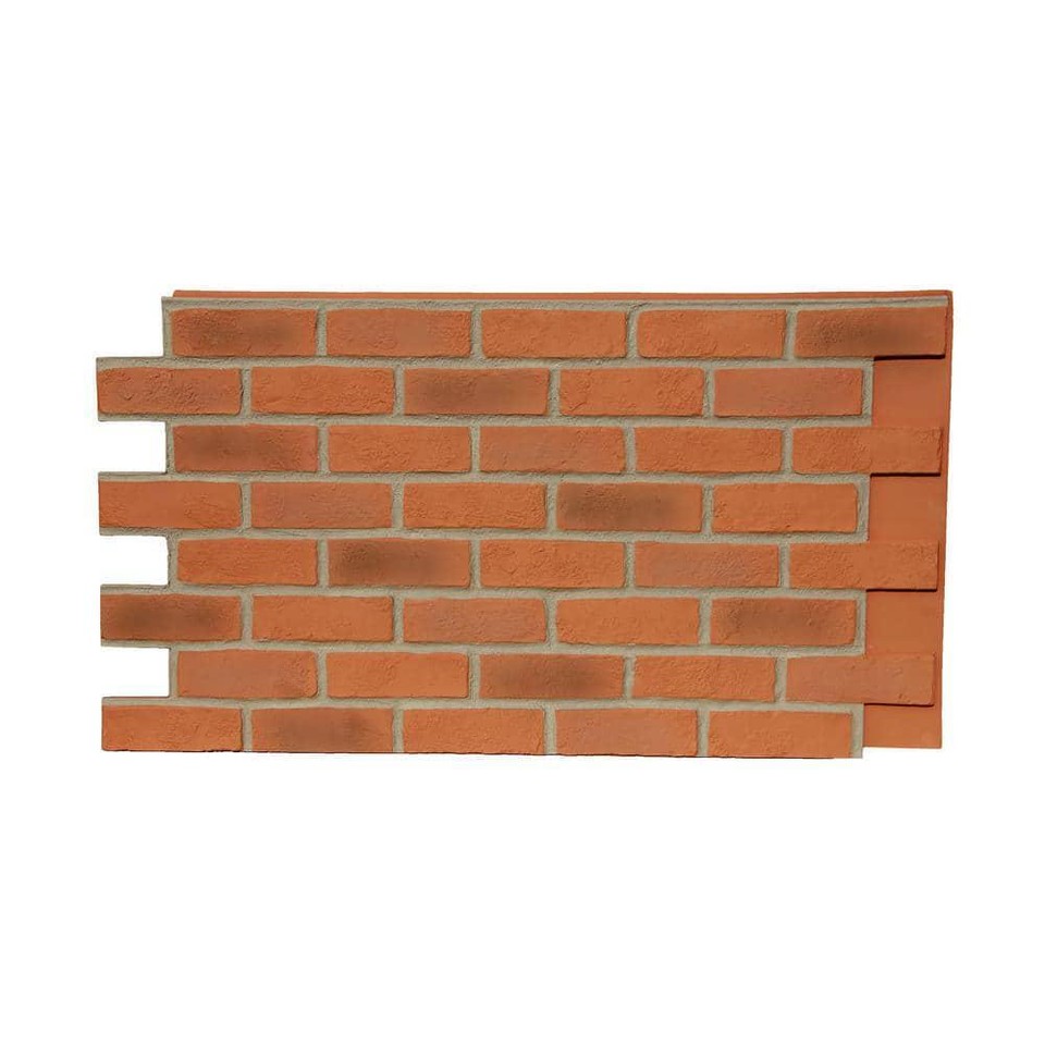 TRITAN BP Interlocking Siding Panel Brick 43.5" x 23.75" Polyurethane ...