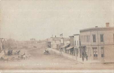 Dickens Iowa Main Street Birds Eye View Real Photo Postcard AA20065 | eBay