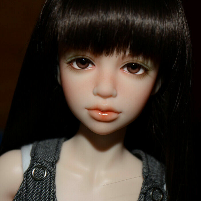 BJD 1/4 Doll Female Girl Bare Body Free Eyes Face Make Up Recast Toy ...