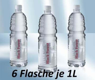 6x1L Mineralwasser "Black Forest" still EINWEG Mineral Water Вода ...