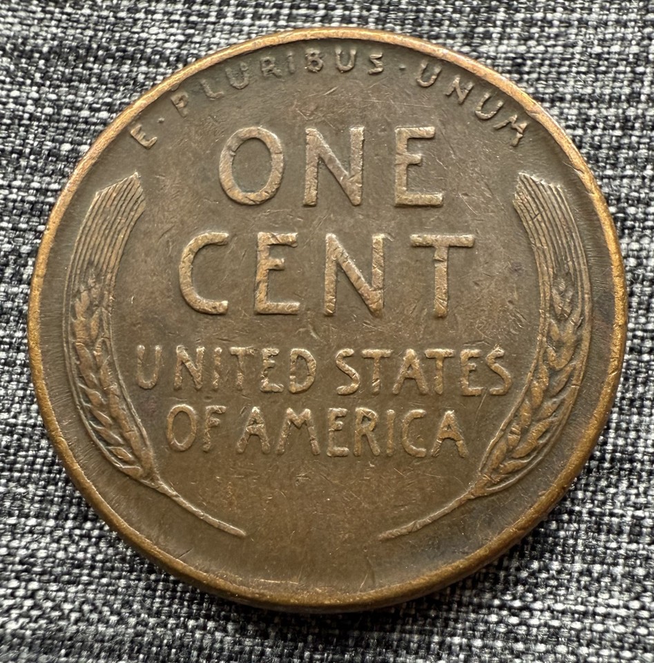1949 Lincoln Wheat Penny No Mint Mark Error L Rare Coin with L On Rim ...