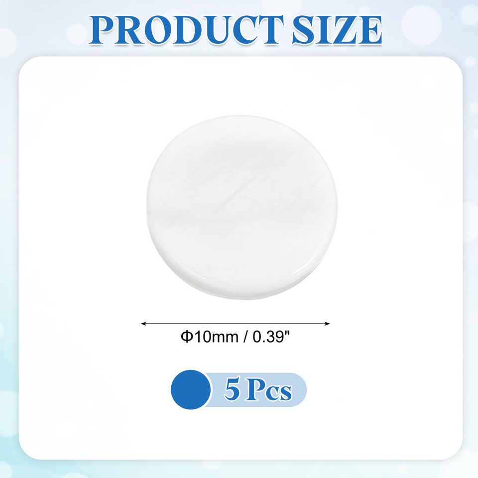 5pcs, Natural Shell Button 10mm Shell Shank Buttons White/Gold | eBay