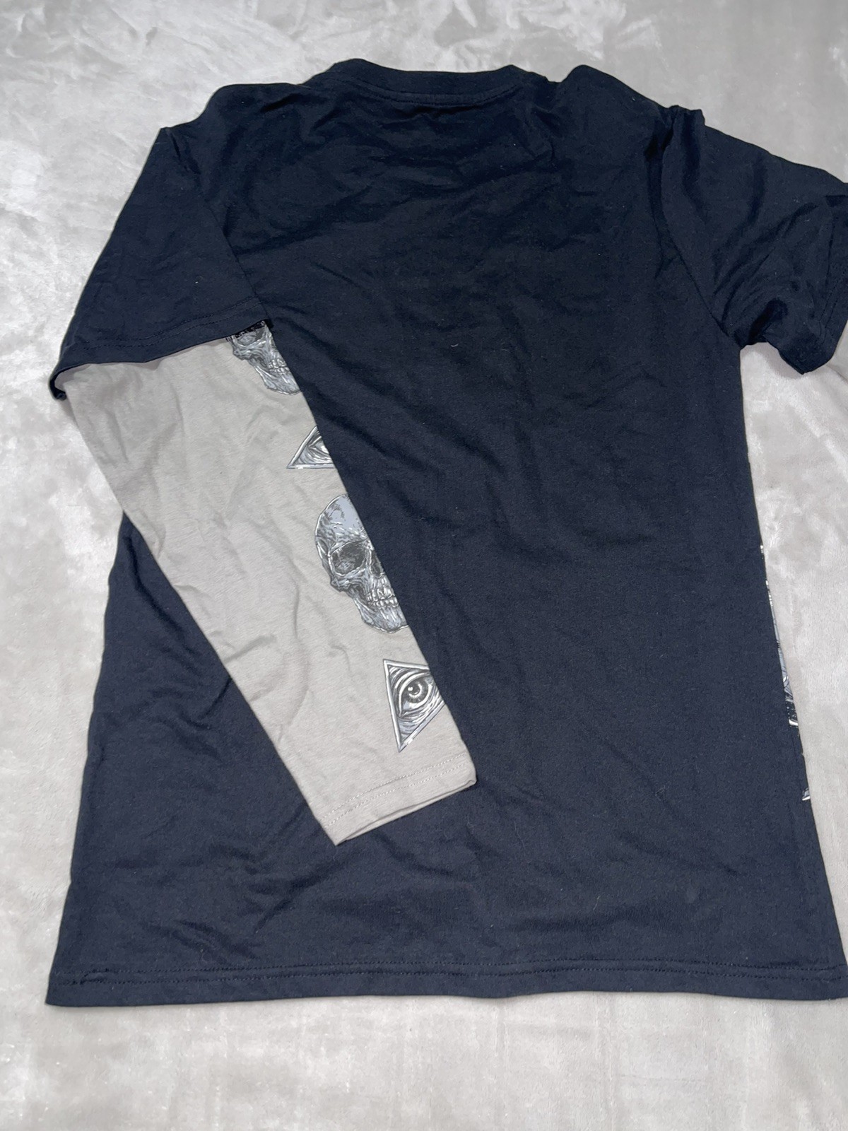 Thirty Single Two Layer Y2K Shirt Mens Small Black Sk… - Gem