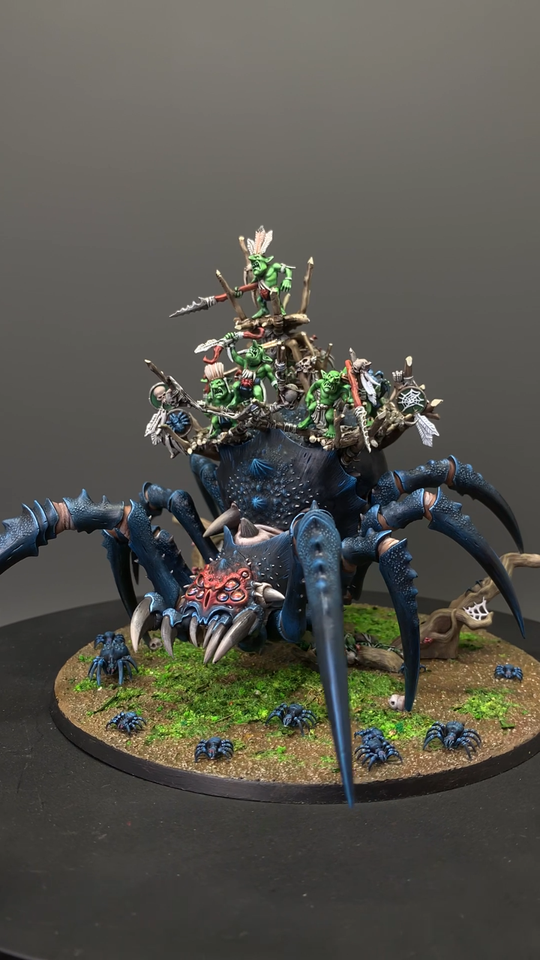 Warhammer AOS pro Painted Arachnarok Spider Gloomspite Gitz Presale | eBay