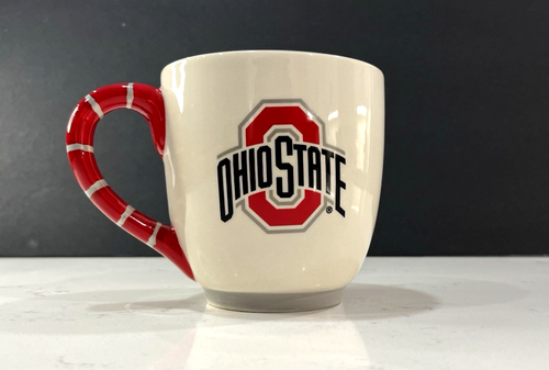 Ohio State Buckeyes Scarlet and Grey Coffee Mug with Mascot Logo-Glory ...